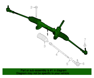 453460320080 - Steering Gear 2016-2017 Smart Fortwo | Mercedes-Benz USA ...