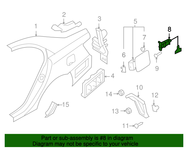 2006-2010 Hyundai Sonata Opener Assembly 95720-3K000 | OEM Parts Online