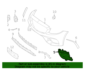 213-885-92-05 - Bumper Cover Spacer Panel 2021 Mercedes-Benz E 63 AMG ...