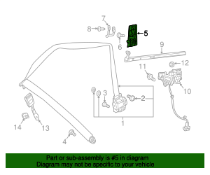 205-860-29-00 - Seat Belt Guide 2017-2023 Mercedes-Benz ...