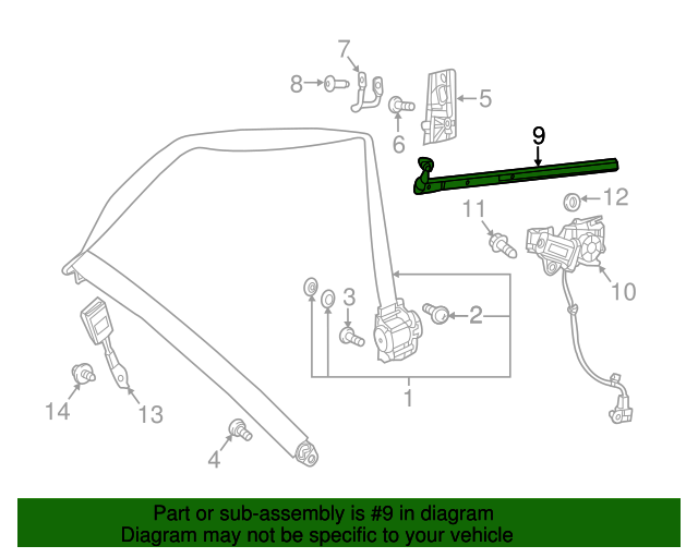 205-860-04-57-64-9051 - Toothed Rack Mercedes-Benz USA Parts
