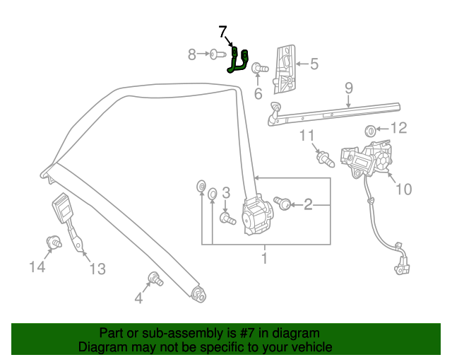 205-860-27-00 - Guide Bracket Mercedes-Benz USA Parts