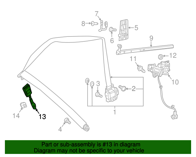 205-860-13-69-9051 - Buckle End 2017-2020 Mercedes-Benz | Mercedes-Benz ...