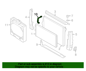 17117848791 - 2015-2021 BMW Radiator Coolant Hose (17-11-7-848-791 ...