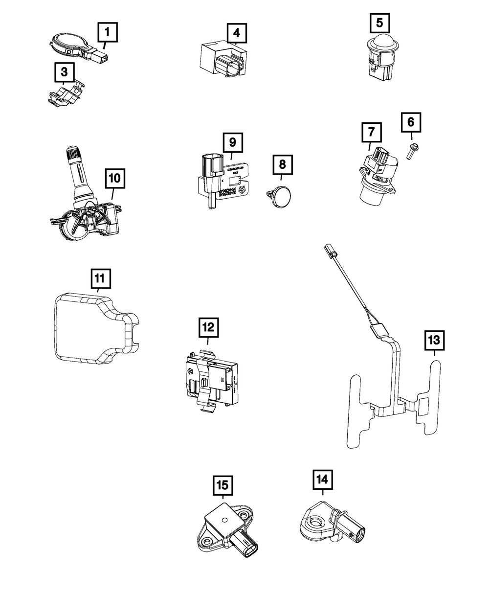 56038974AA - Acceleration Sensor 2013-2023 Mopar | Big 3 Auto Parts