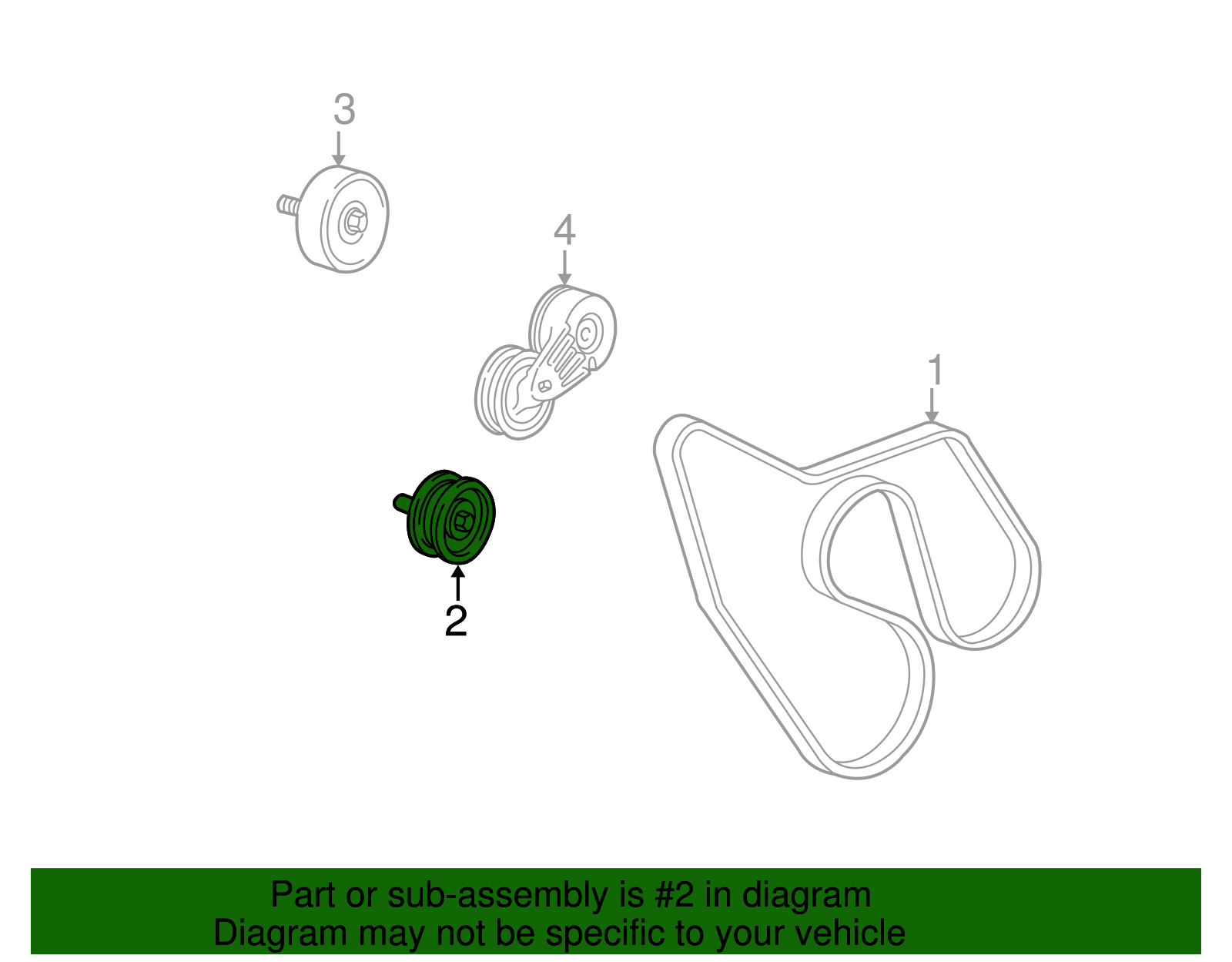 1999-2014 GM Drive Belt Idler Pulley 12580774 GM | GMPartsDirect.com