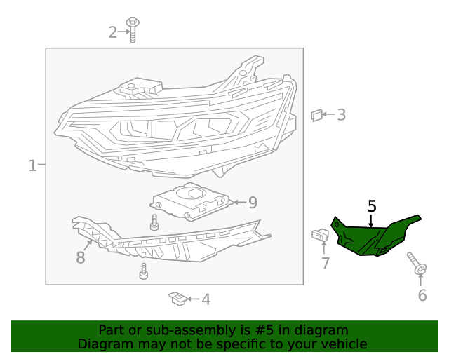 2020-2021 Cadillac XT6 Upper Bracket - Driver's Side (LH) 84283493 ...