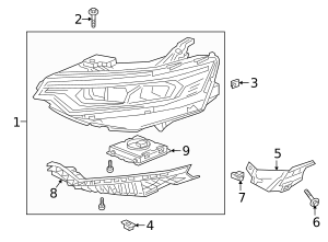 85000020 GM Driver Side Headlamp | GM Parts Store