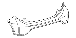 52159-52985 - Cover Rear Bumper L C - 2018-2019 Toyota Prius C | OEM ...
