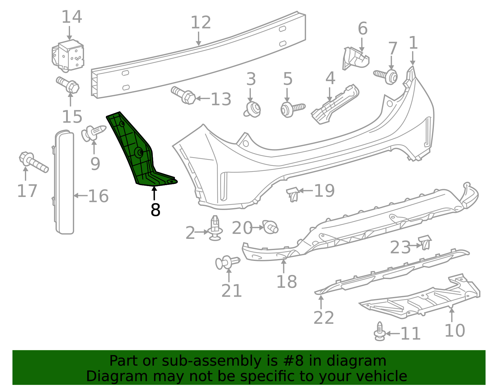 2018-2019 Toyota Prius C Side Seal 52592-52390 | Toyota Parts Center