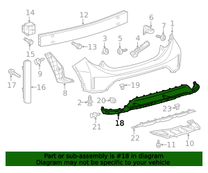 2018-2019 Toyota Prius C Bumper Cover 52453-52070 | Toyota Parts Center