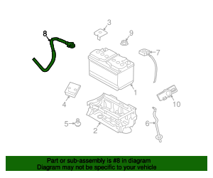 2011-2019 Dodge Challenger Positive Cable 68207017AD | TascaParts.com