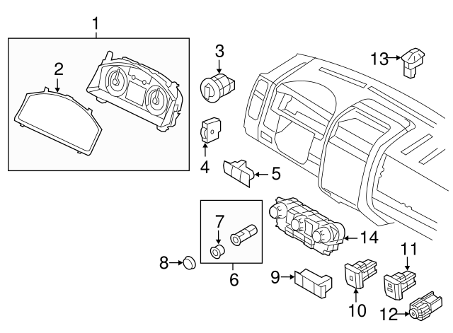 DG9Z-13A018-E - Sun Load Temperature Sensor 2006-2024 Ford | Ford Parts ...