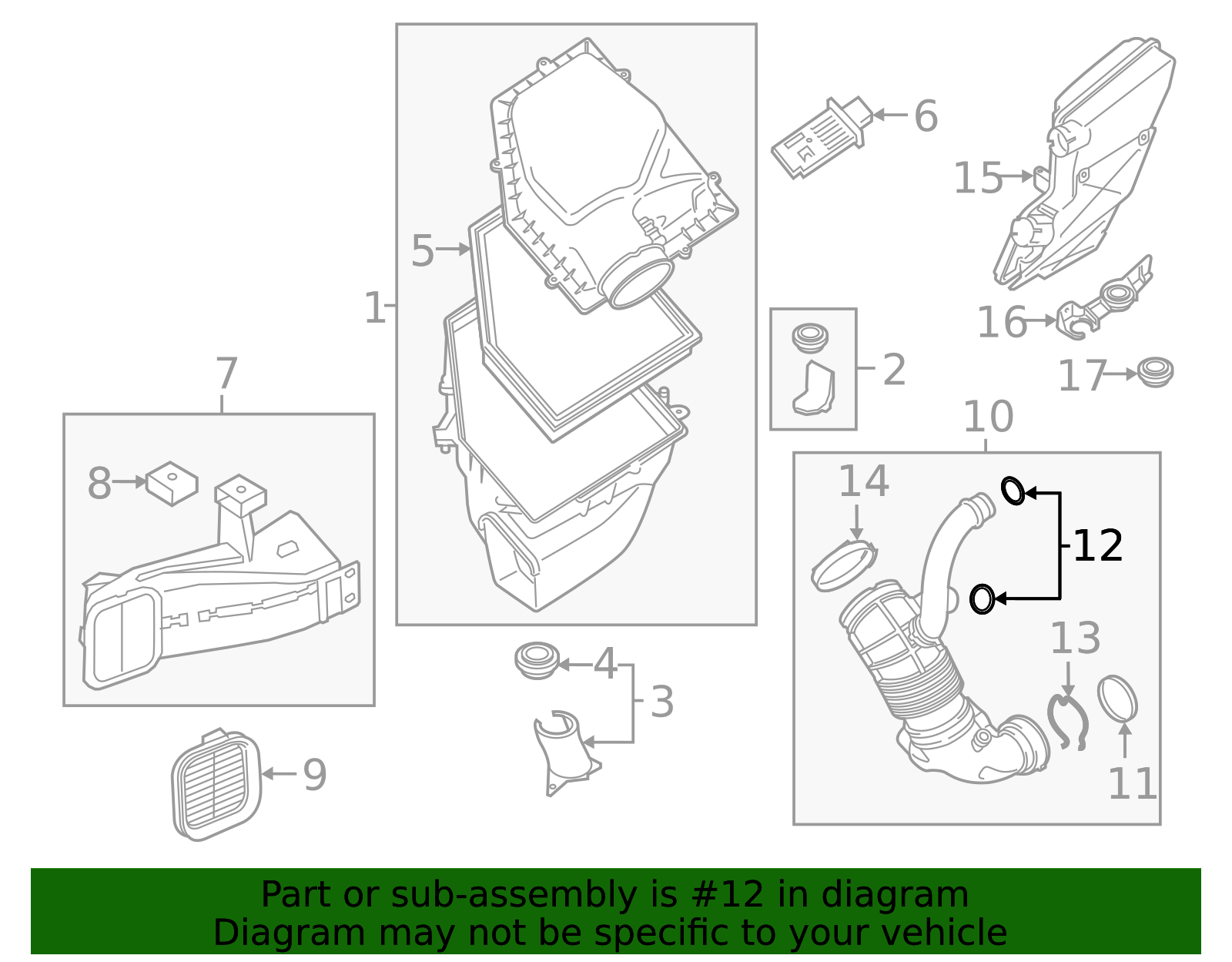 Genuine BMW 13-71-5-A1F-9C5 | Air Duct Seal | FREE Shipping on Most ...