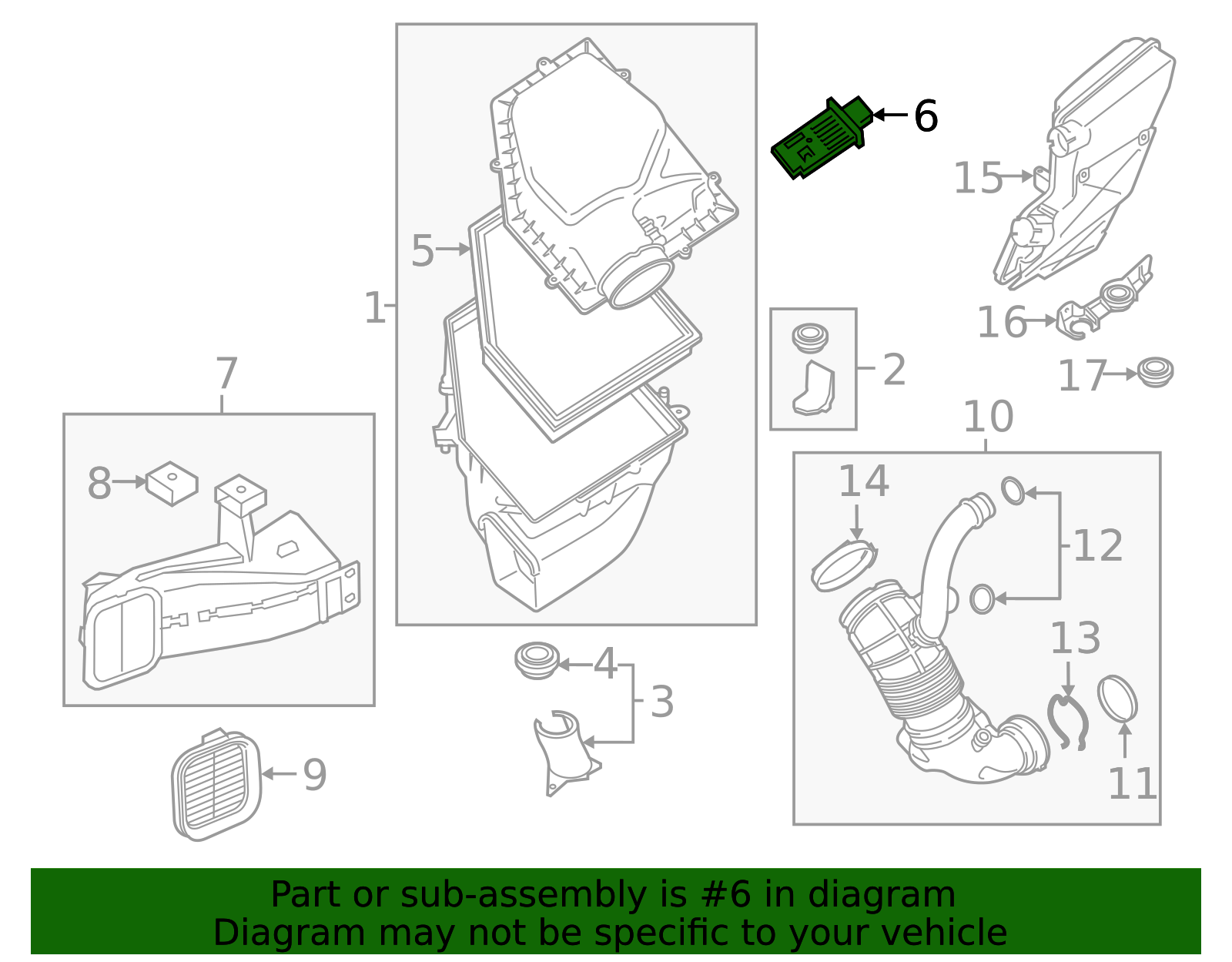 13628583496 - 2018-2025 BMW Mass Air Flow Sensor (13-62-8-583-496 ...