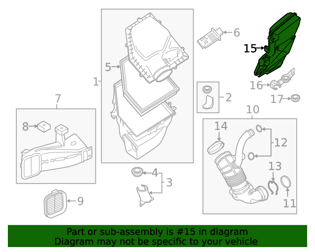 2016-2024 BMW Engine Air Intake Resonator 13-71-8-607-950 | BMW Mini ...