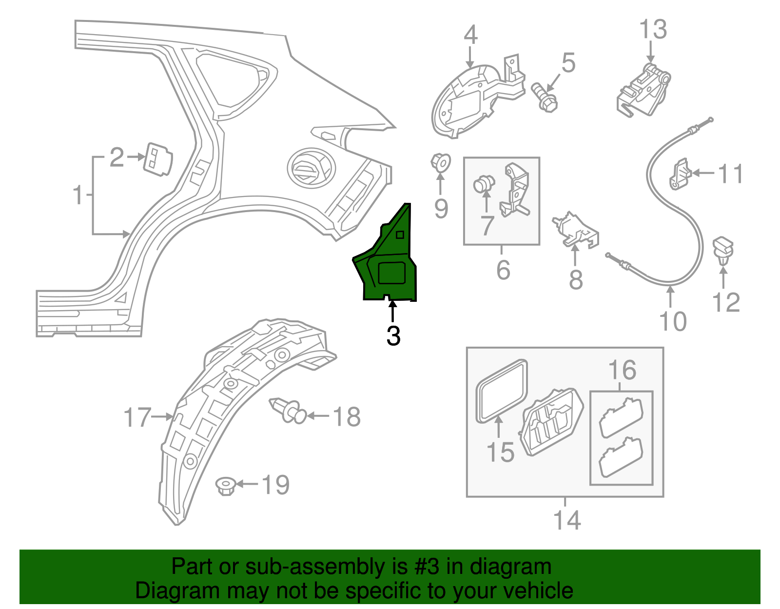 2017-2024 Mazda CX-5 Extension Panel KBYW-70-40X | Mazda-Parts