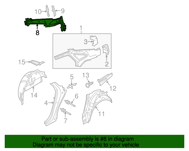 4G5-809-290 - Upper Pillar 2012-2018 Audi | Audi OEM Parts