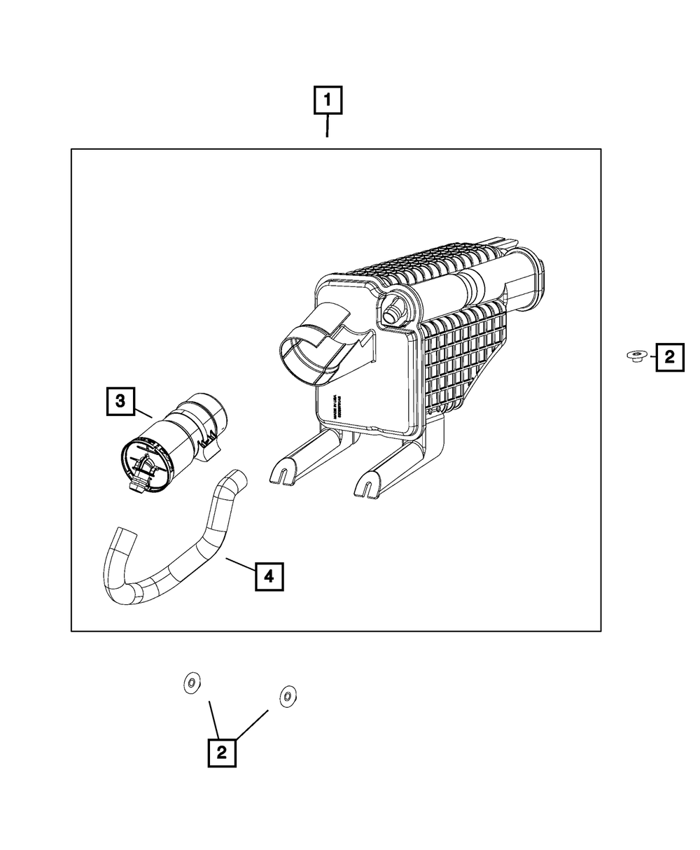 52029781AB - Vapor Canister Assembly 2018-2025 Jeep Wrangler | Big 3 ...