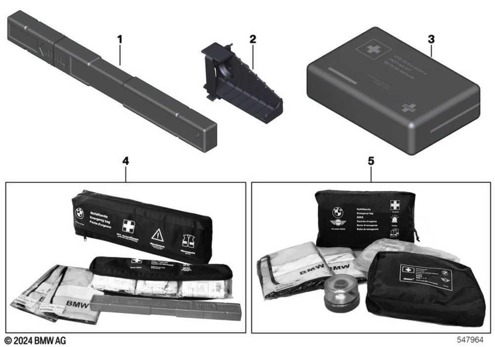 2001-2025 Mini Warning Triangle With Container 71606770487 | Retail ...