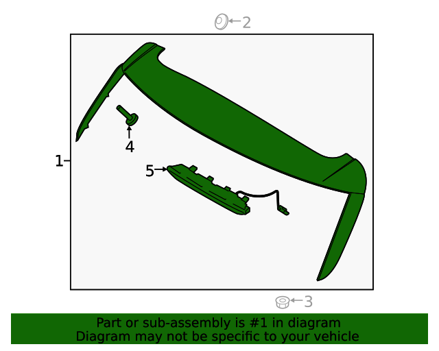 2020 Kia Telluride Spoiler 87210-S9000 | TascaParts.com