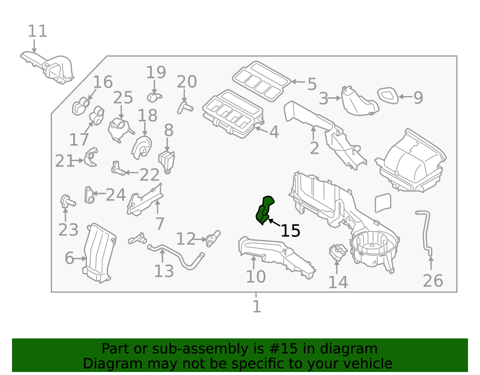72131SJ011 - HVAC Blend Door Actuator 2019-2024 Subaru | AutoNation Parts