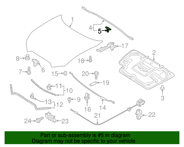 2013-2020 Mazda Rear Weather-Strip Clip KD45-58-762 | TascaParts.com
