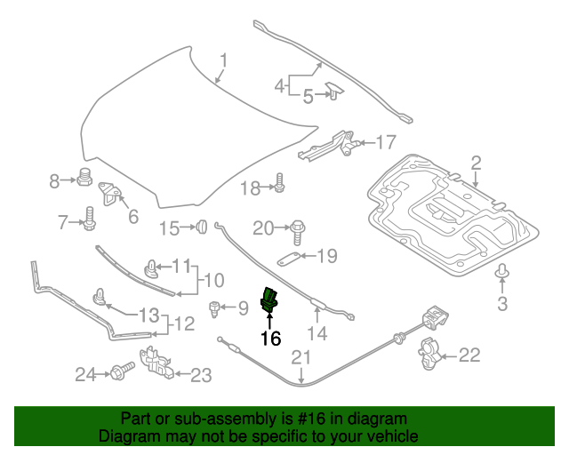 N243-56-652 - Support Rod Holder - 2016-2024 Mazda MX-5 Miata | Mazda Swag