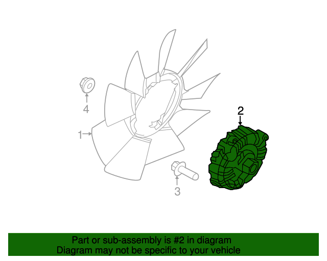 Genuine OEM Ford Part - Fan Clutch FC3Z-8A616-B | Genuine OEM Ford ...