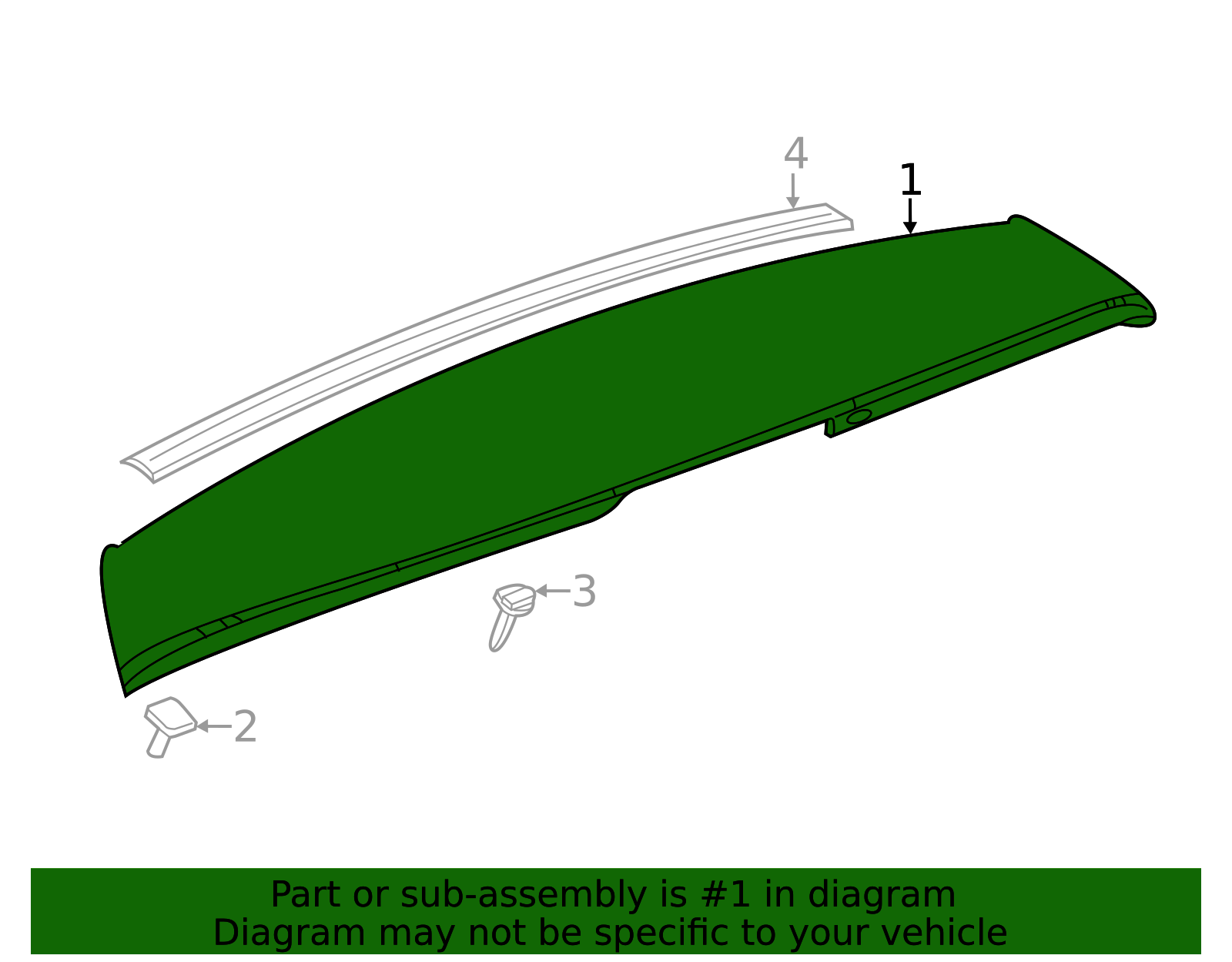 23108133 - Primed Rear End Spoiler GM 2013-2017 GMC | Parts for Sale Online