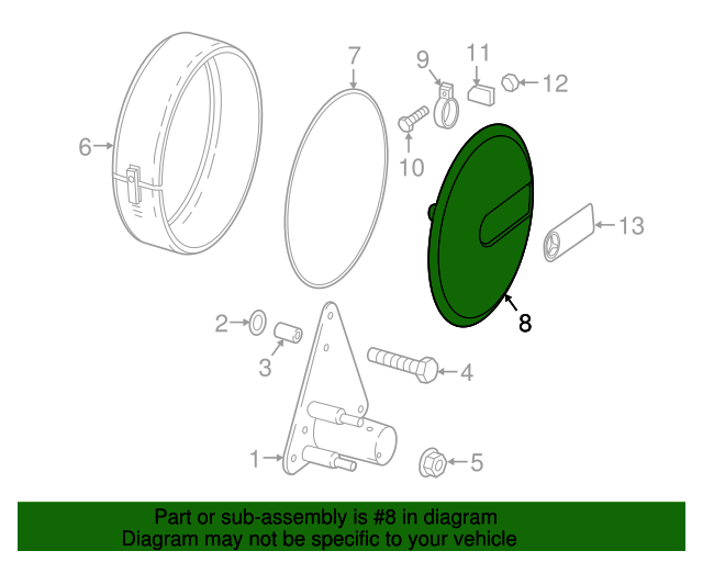 463-890-54-08 - Trim Ring Front Cover 2002-2018 Mercedes-Benz | MB ...