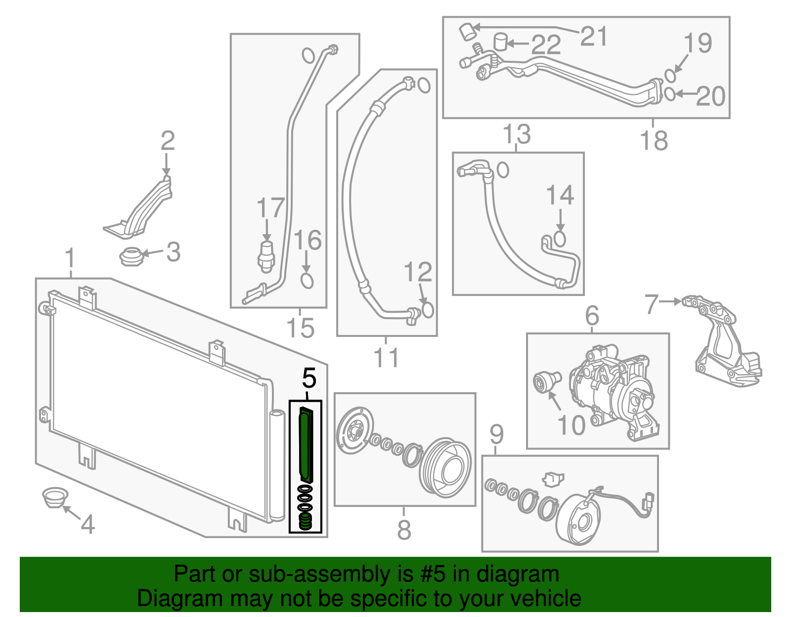80101-T6A-003 - Drier Dessicant Bag 2015-2024 Honda | Honda Parts Online