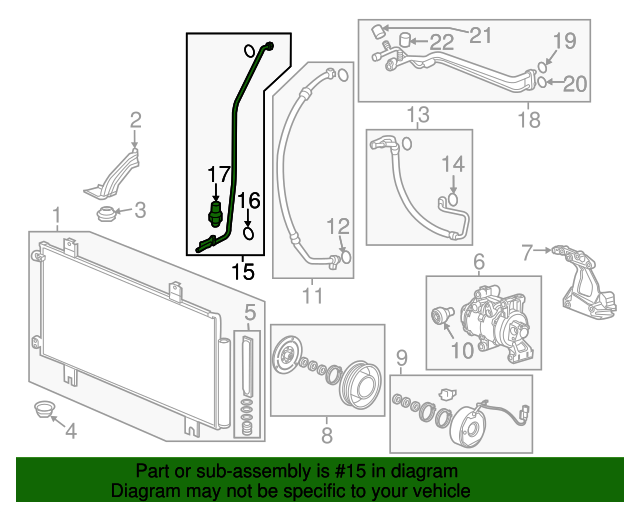 80341-T7W-A01 - Pipe Receiver - 2016-2018 Honda HR-V | Honda Factory Parts