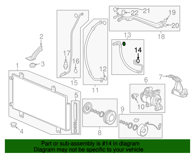 80872-SN7-003 - Discharge Hose O-Ring 1997-2024 Honda | Toronto Honda Parts