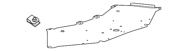 2020-2025 Chevrolet Corvette Rear Underbody Rearward Air Deflector ...