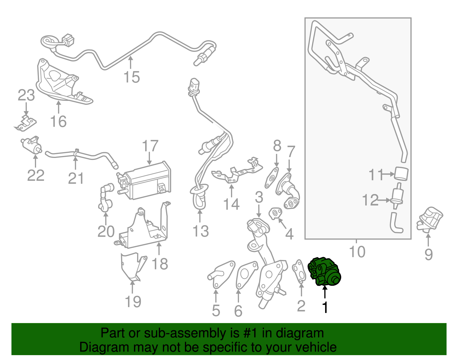 2008-2024 Mitsubishi Egr Valve 1582A645 | OEM Parts Online