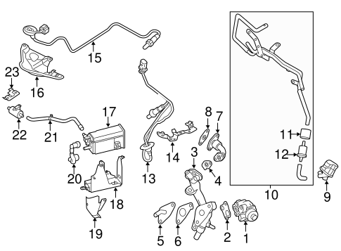 Emission Components for 2014 Mitsubishi Outlander Sport | Mitsubishi ...
