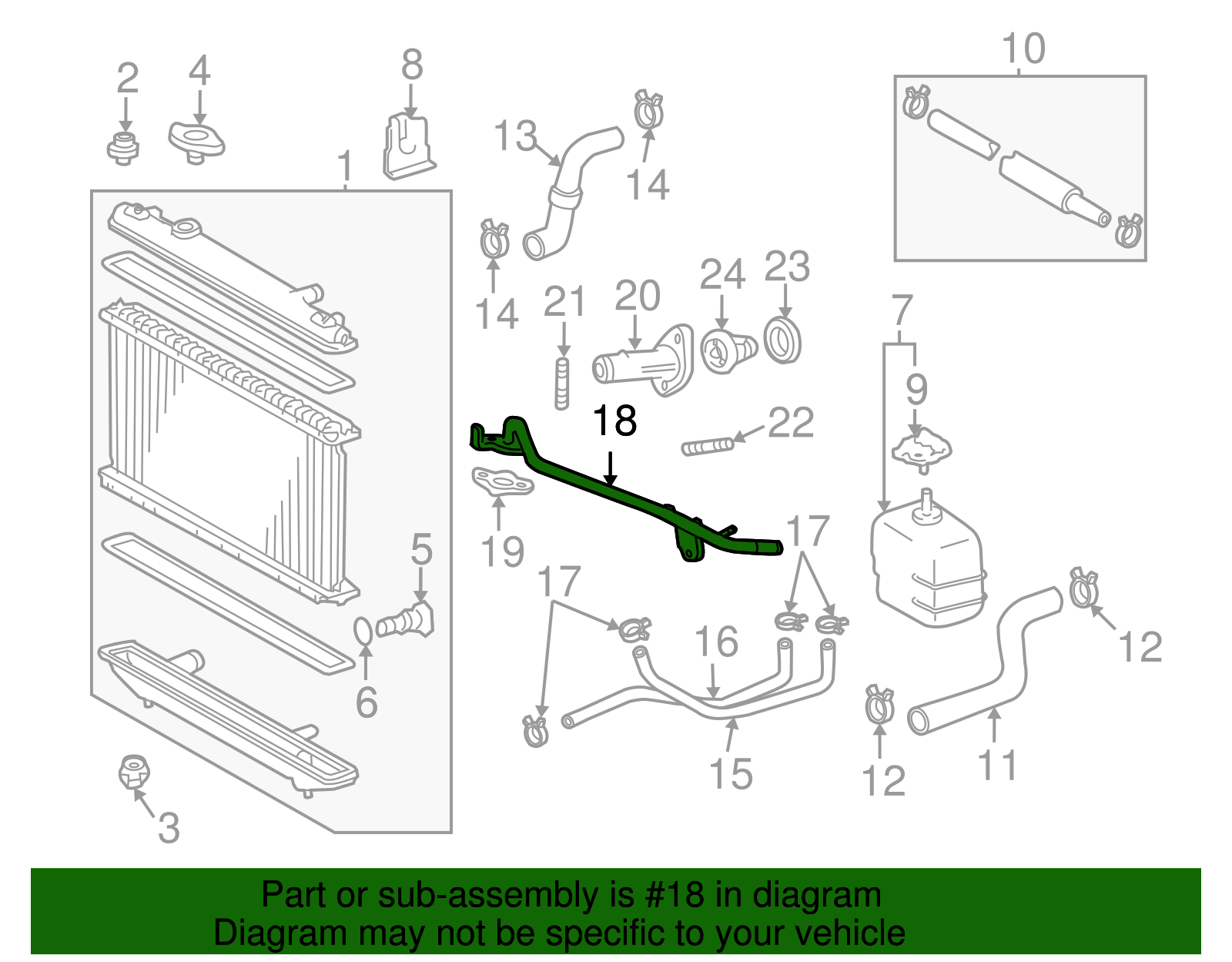 2001-2010 Toyota By-Pass Pipe 16268-28010 | Retail Performance Auto Parts
