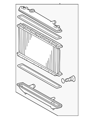 2002-2008 Toyota Radiator Assembly 16410-AZ014 | OEM Parts Online