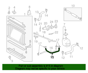2002-2010 Toyota By-Pass Hose 16261-0H010 | Toyota Parts Center