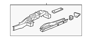 65660-TG7-A00ZZ - Frame L Rear - 2016-2021 Honda Pilot | Genuine Honda ...