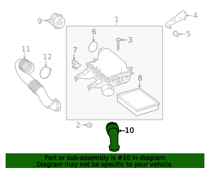 2010-2023 Mercedes-Benz Intake Hose 906-528-00-24 | MB Online Parts