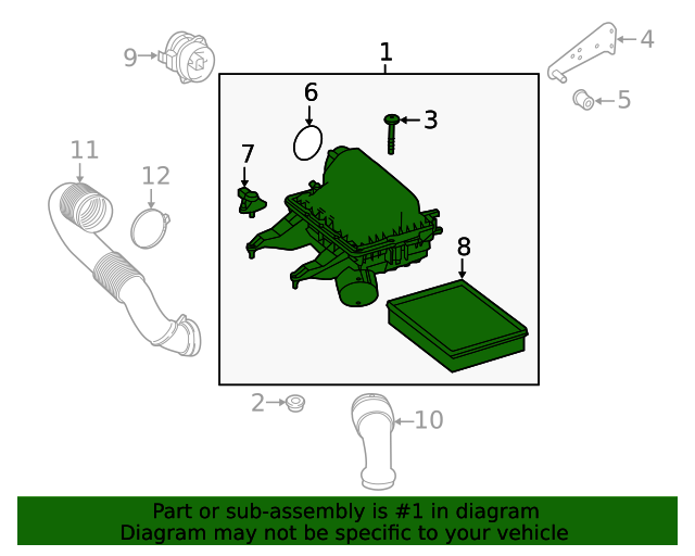 907-528-01-00 - Air Cleaner Assembly 2019-2022 Mercedes-Benz | Mercedes ...