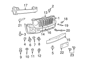 2007-2017 Jeep Reinforcement 5116373AE | TascaParts.com