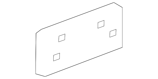 2007-2014 Mopar License Bracket 5303390AB | TascaParts.com