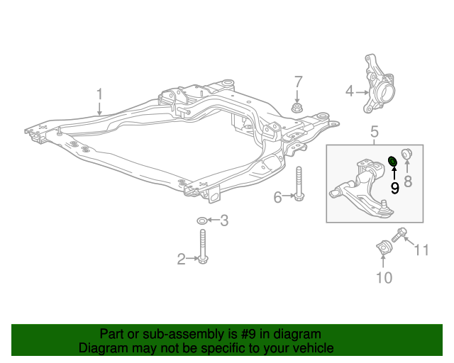 2013-2016 Chevrolet Lower Control Arm Washer 94525210 | GMPartsDirect.com