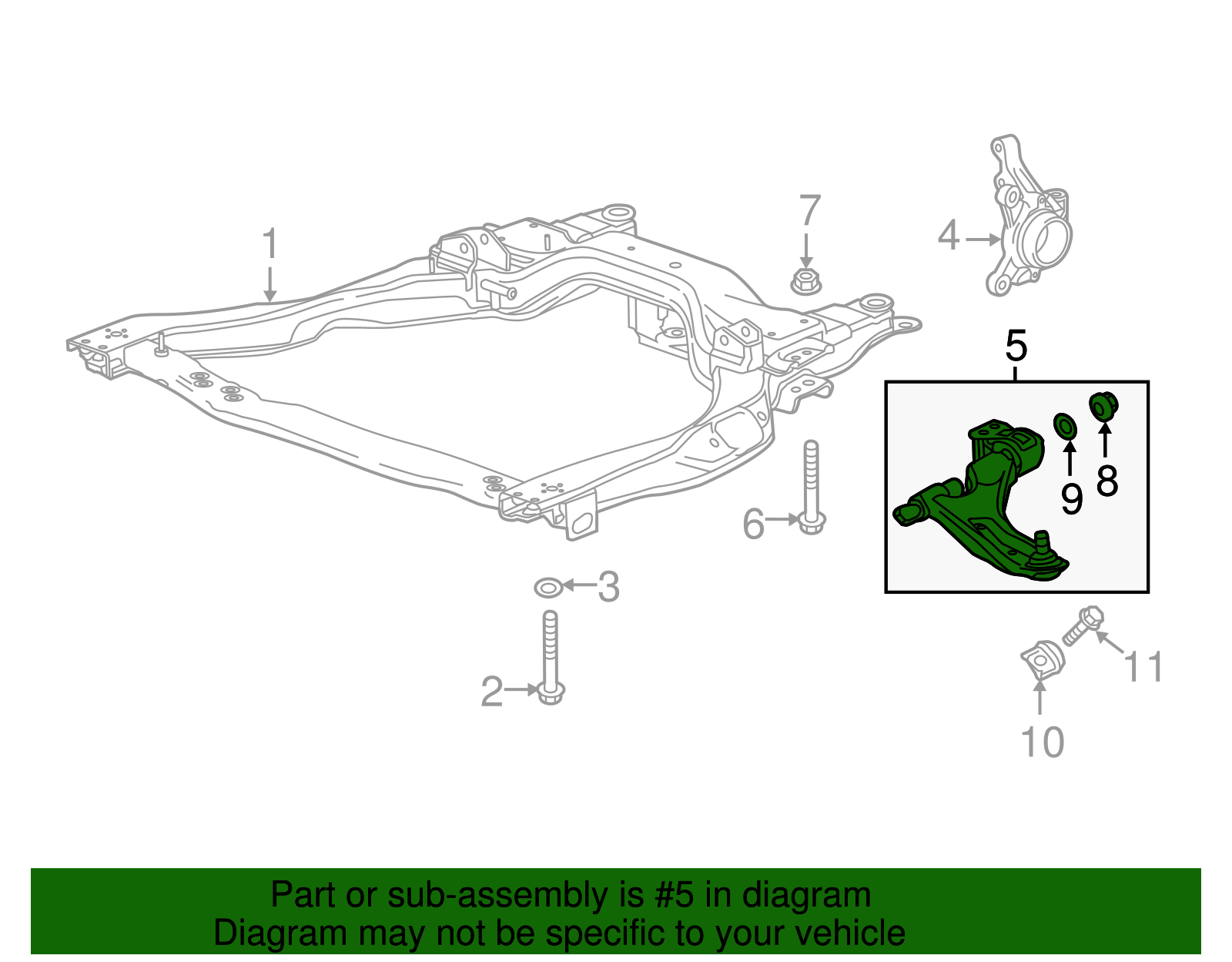 2013-2015 Chevrolet Spark Front Passenger Side Lower Control Arm ...