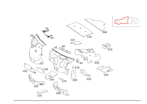 Damping in Passenger Compartment for 2008 Mercedes-Benz C 300 ...