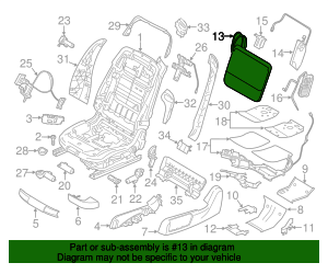 52107270885 - 2012-2019 BMW Lumbar Adjuster (52-10-7-270-885) | BMW of ...