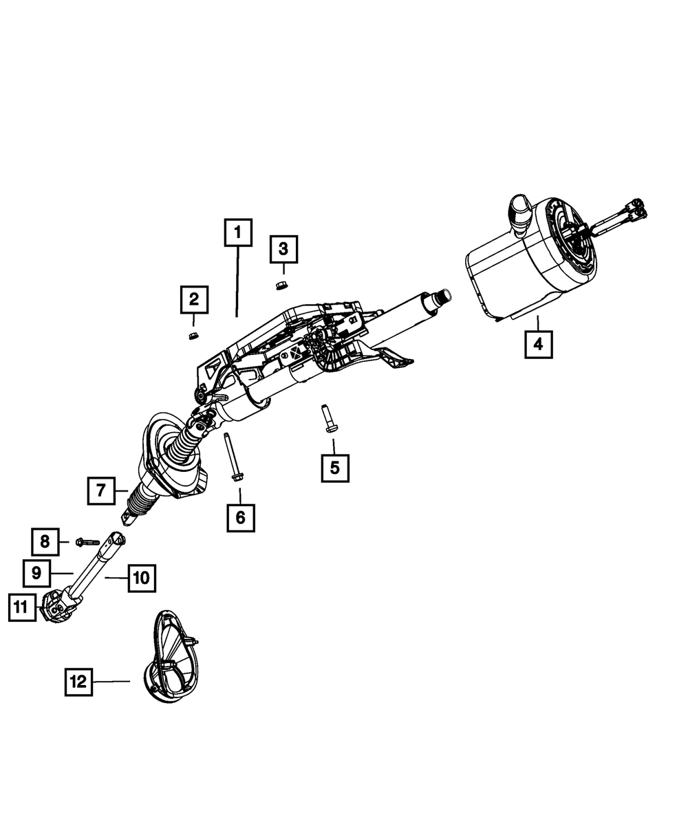 2011-2013 Mopar Steering Column 5057588AD | My Mopar Parts